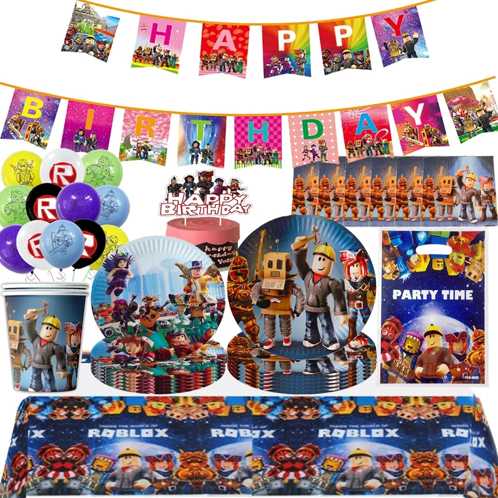 Roblox-Kit-de-decoraciones-para-fiesta-de-cumplea-os-juego-de-globos-de ...