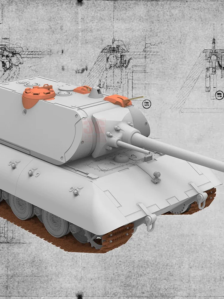 Amusing Hobby Tank 35A046 1/35 Scale German E-100 Super Heavy Tank ...