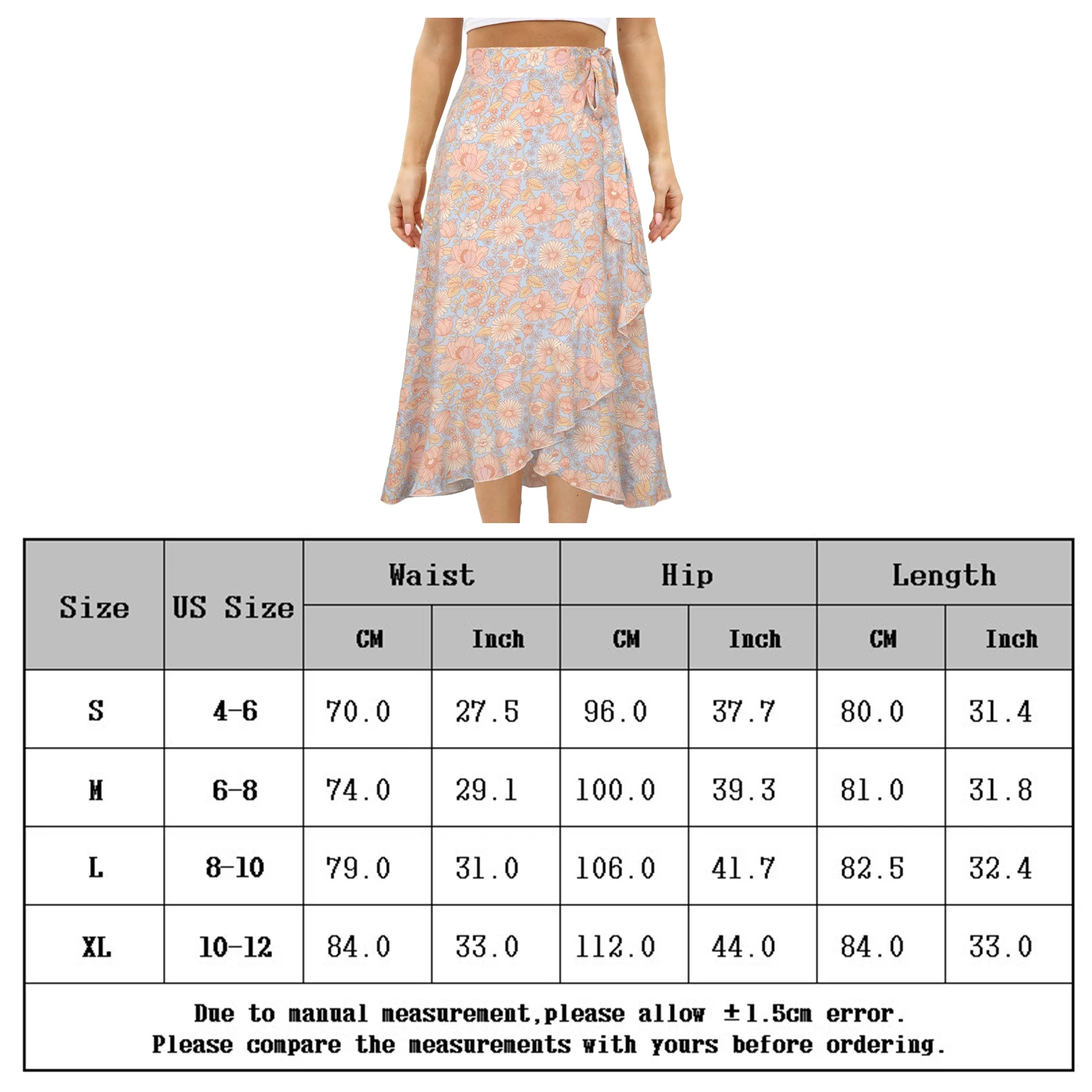 Asymmetrical Wrap Skirt Pattern