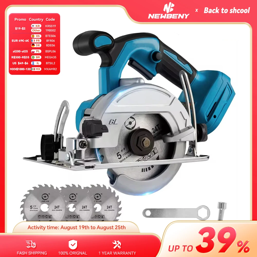 1000W-Brushless-Electric-Circular-Saw-10800RPM-Cordless-Multifunctional ...