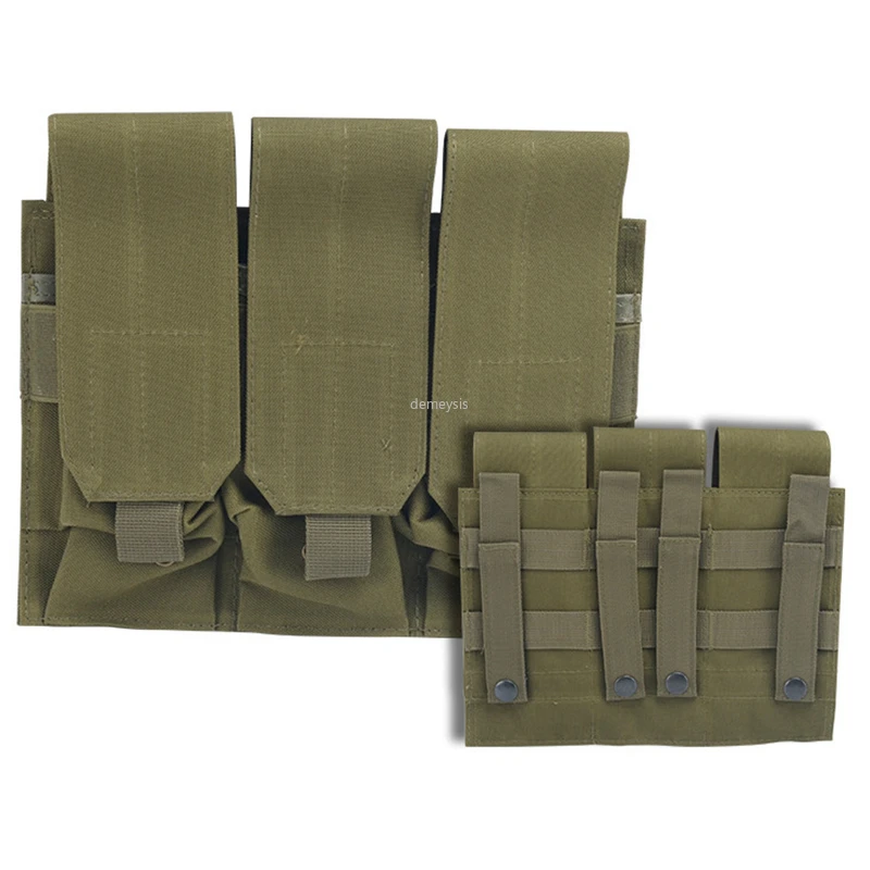 Military Tactical MOLLE Triple Magazine Pouches Triple Army Shooting ...