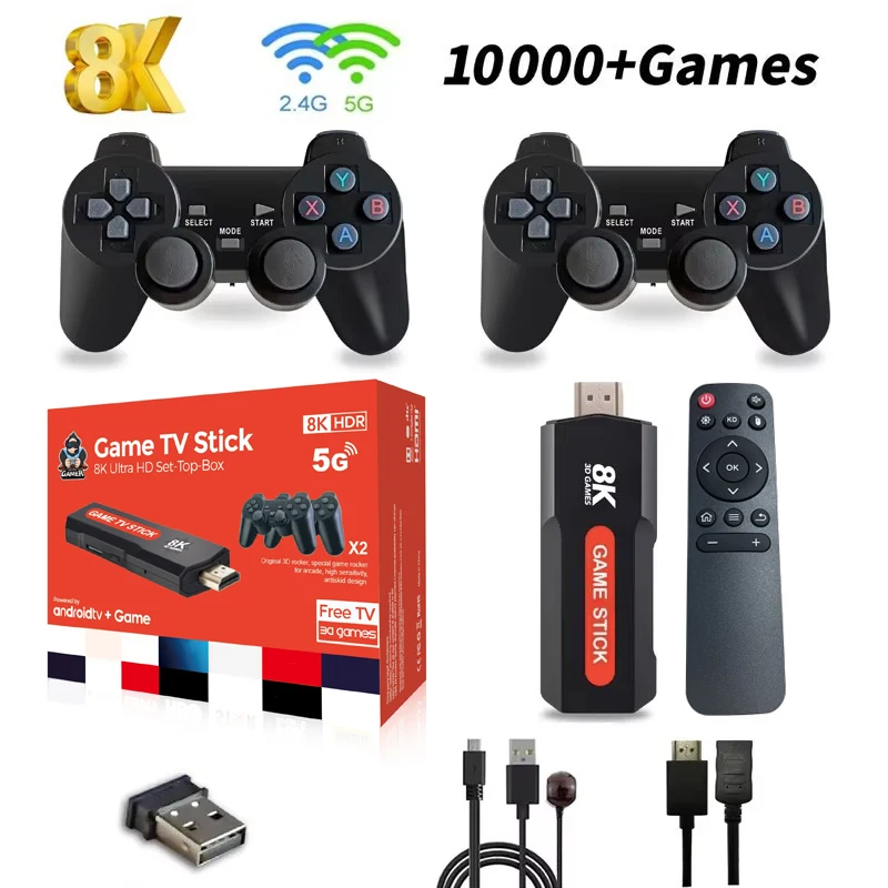 X2-Game-TV-Stick-TV-Box-64GB-10000-juegos-HD-8K-5G-WiFi-consola-de ...