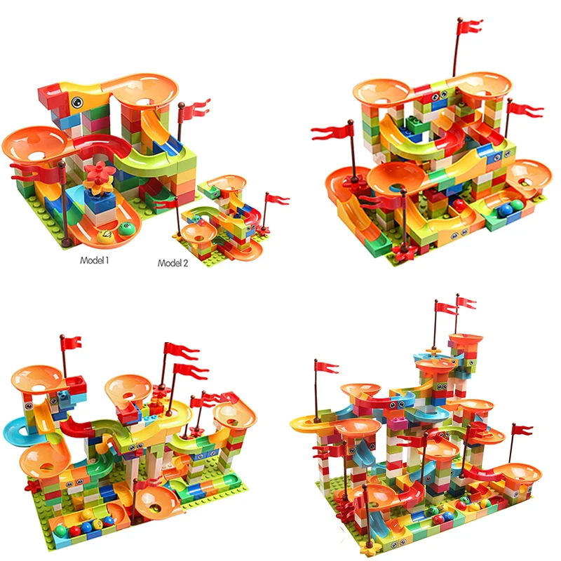 Legos Marble Race: The Ultimate 308-Piece Sliding Rail Set for Creative ...