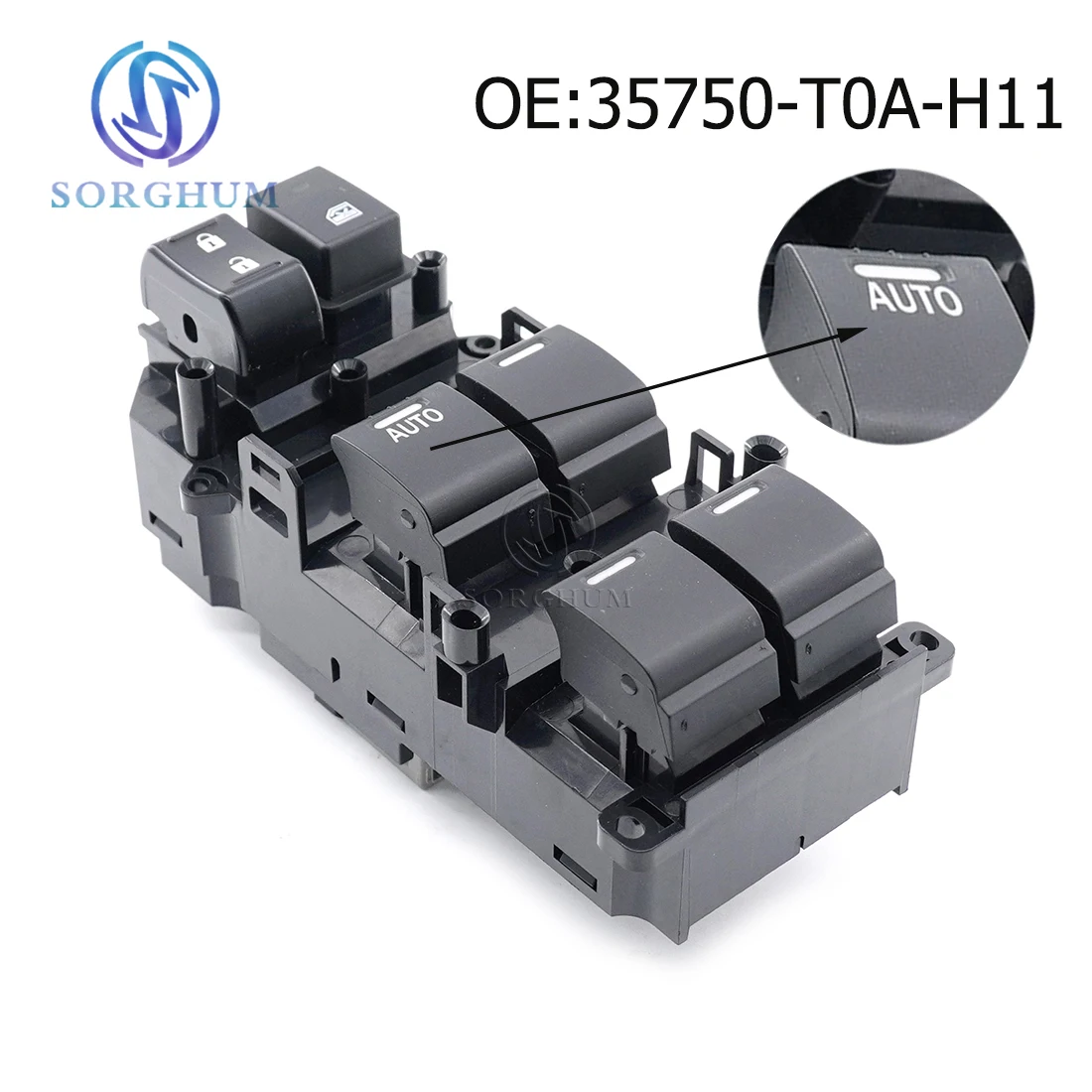 SORGHUM Master Control Power Window Switch Button 35750-T0A-H11 ...