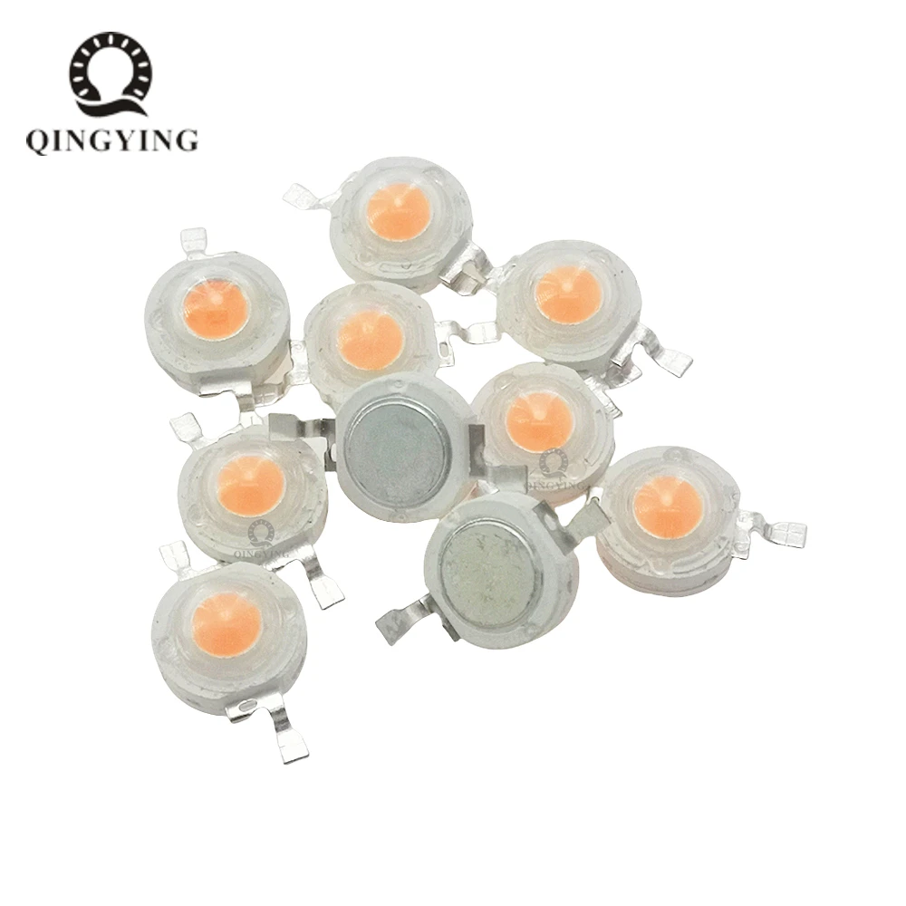 1W 3W LED Diodes High Power Lamp Beads Red 620nm 660nm Blue 460nm 445nm ...
