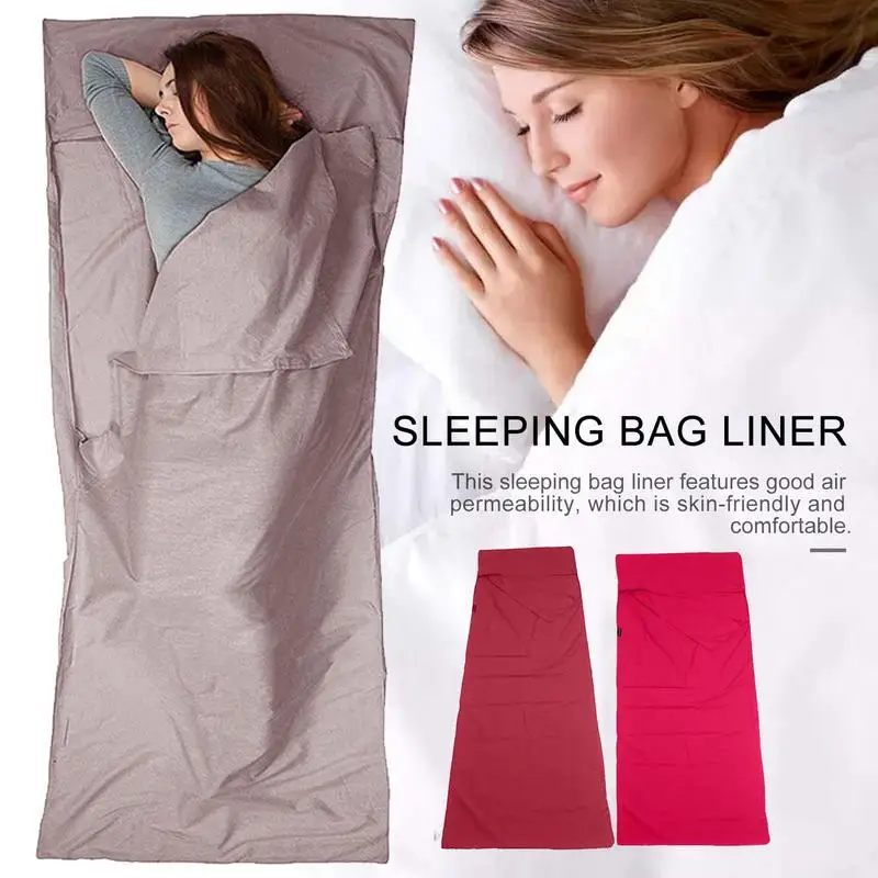 Sleeping Bag Liner Camping Travel Sheets For Adults Sleeping Sack ...