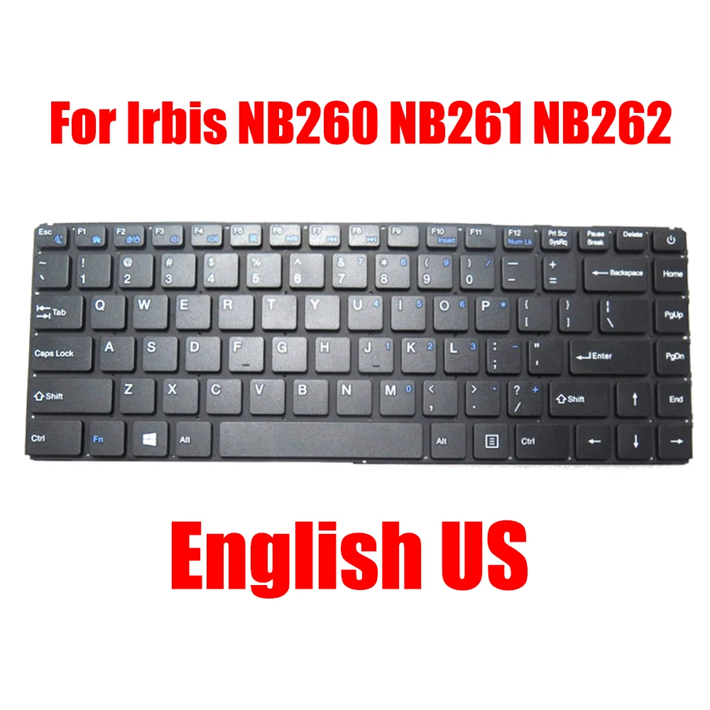 Replacement Laptop Keyboard For Irbis NB260 NB261 NB262 NB280 MB300-11 ...