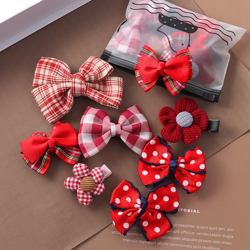 Barrettes mignonnes de dessin animé pour enfants, nœud de fruits ...