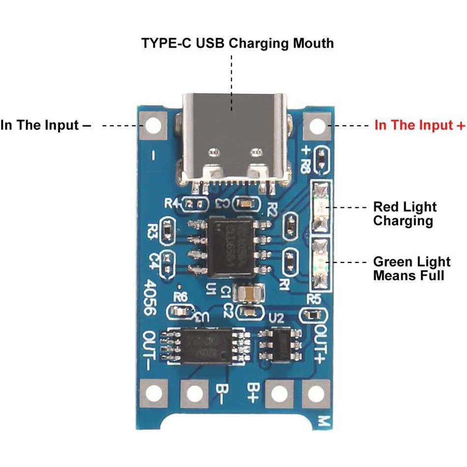 Charging Module for 18650 with Type-C & Micro USB - tech.diydynamic.com