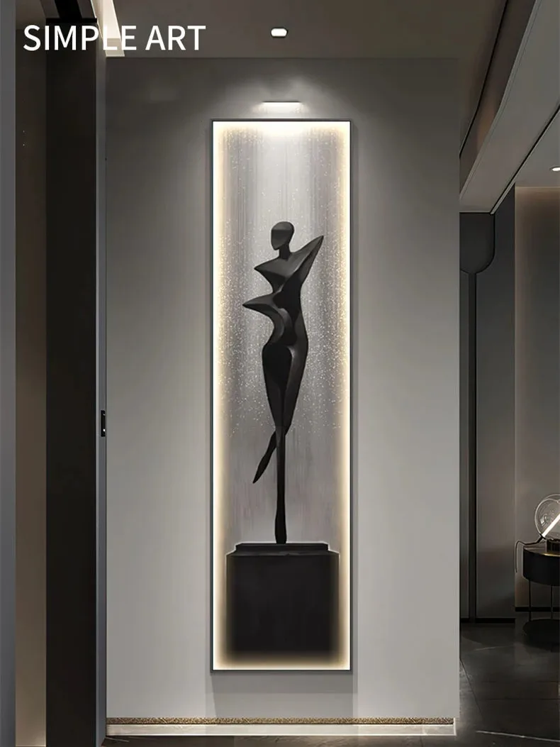 2024-Free-Shipping-Modern-Abstract-Luminous-Painted-LED-Wall-Lamp-Porch ...