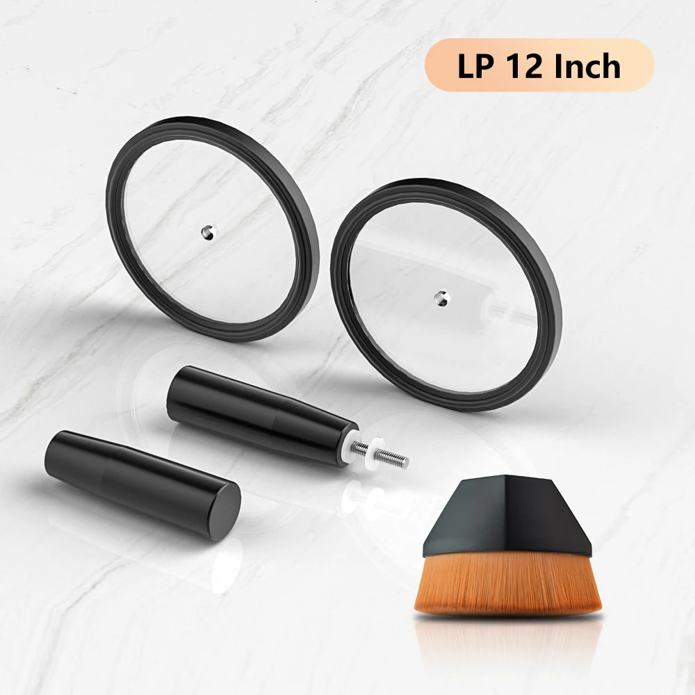 Vinyl Record Clean Brush 12 Inch LP Turntable Practical Fiber Brush for ...