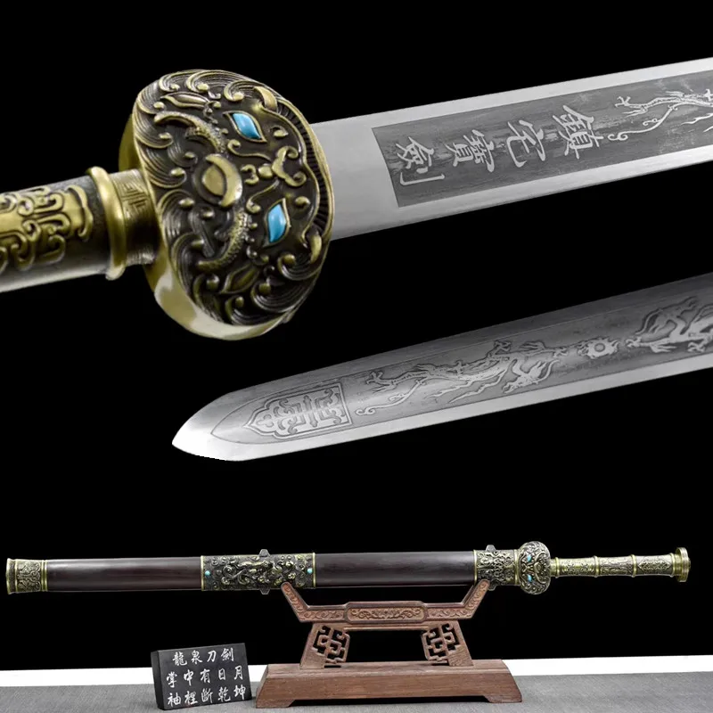 Espada tradicional china de acero al carbono forjado a mano, Espada ...