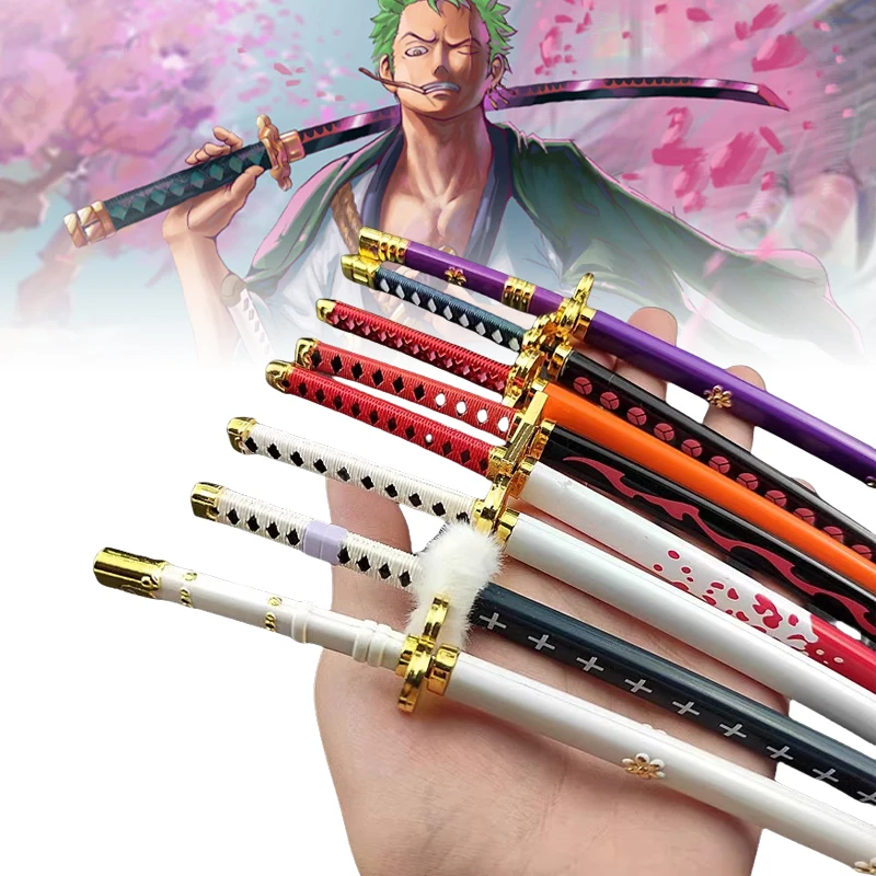 25cm Roronoa Zoro Katana Anime Metal Iron Zoro Sword Ninja Knife Blade ...