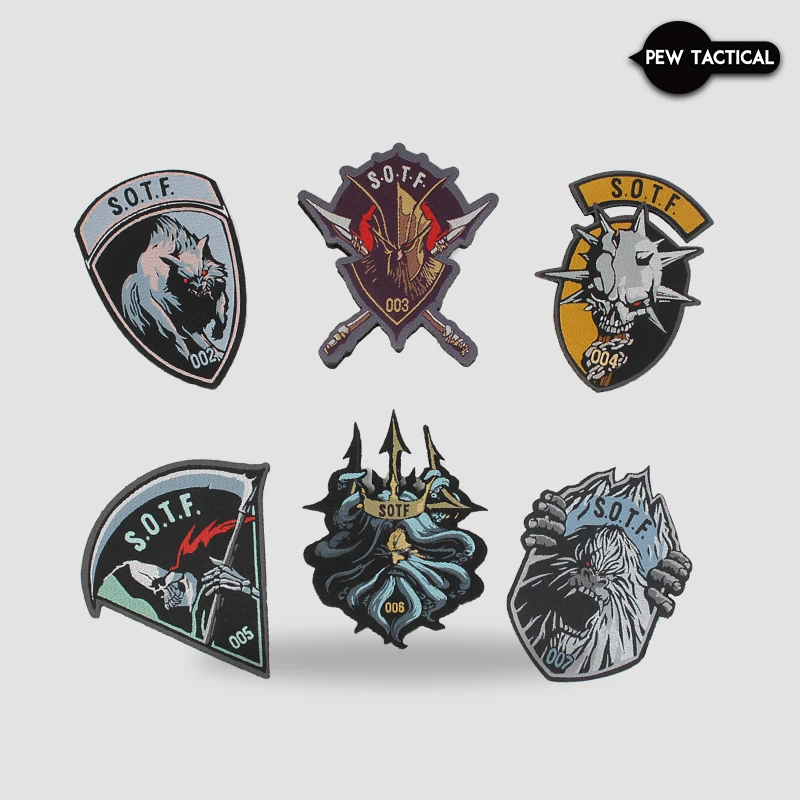 Parches-bordados-de-calavera-COD-SOTF-insignias-de-lobo-t-ctico-Ape ...