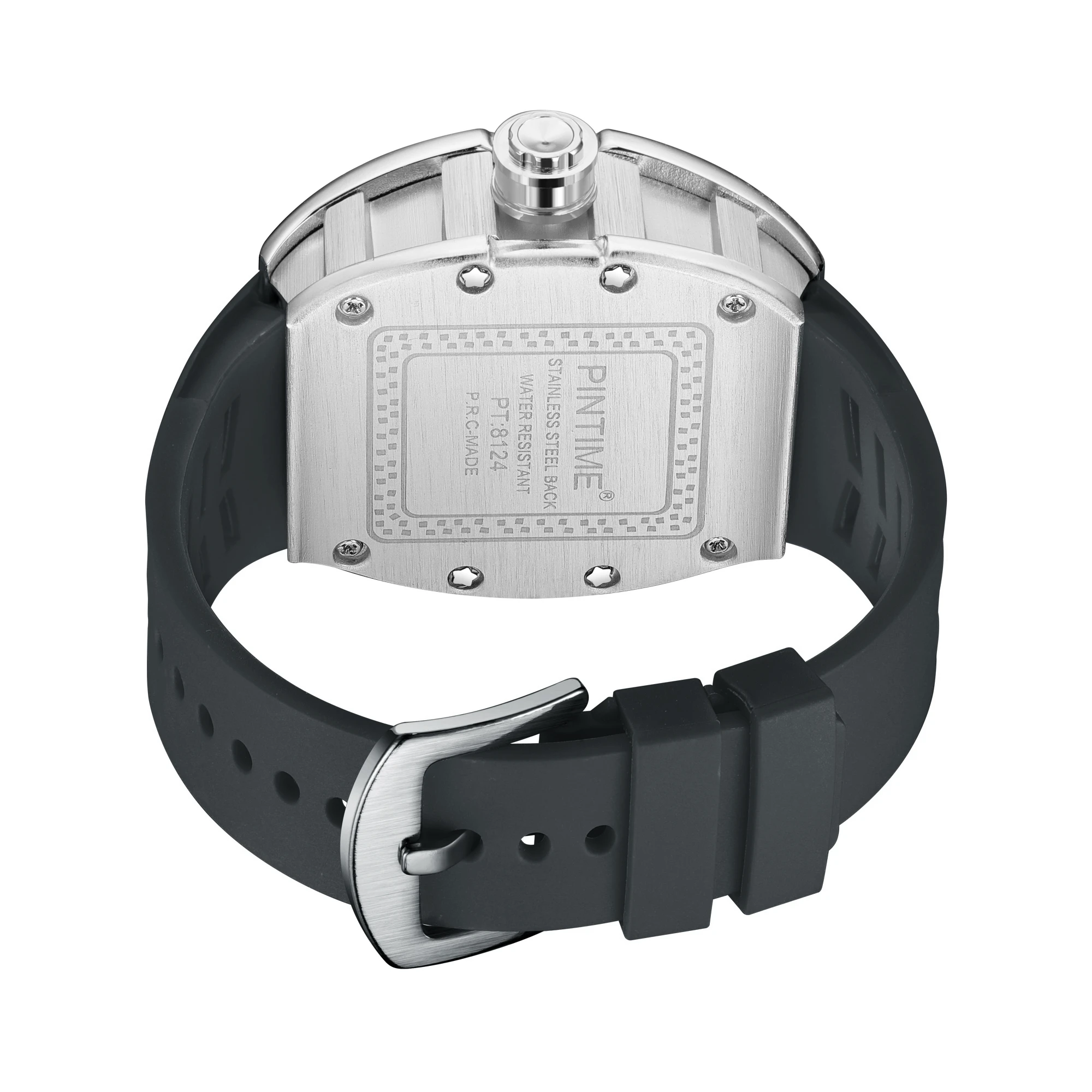 Pintime Original Luxury Full Diamond Iced Out Watch Bling-ed Rose Gold ...