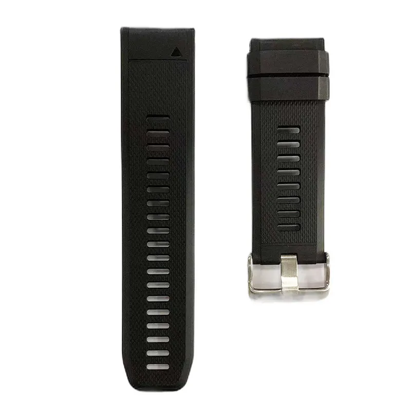New-Original-Black-Blue-Red-Silicone-Rubber-Watch-Strap-Replacement ...