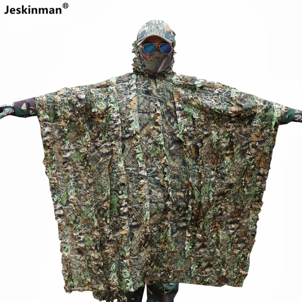 Summer-Breathable-3D-Maple-Leaves-Bionic-Camouflage-Hunting-Cloak ...