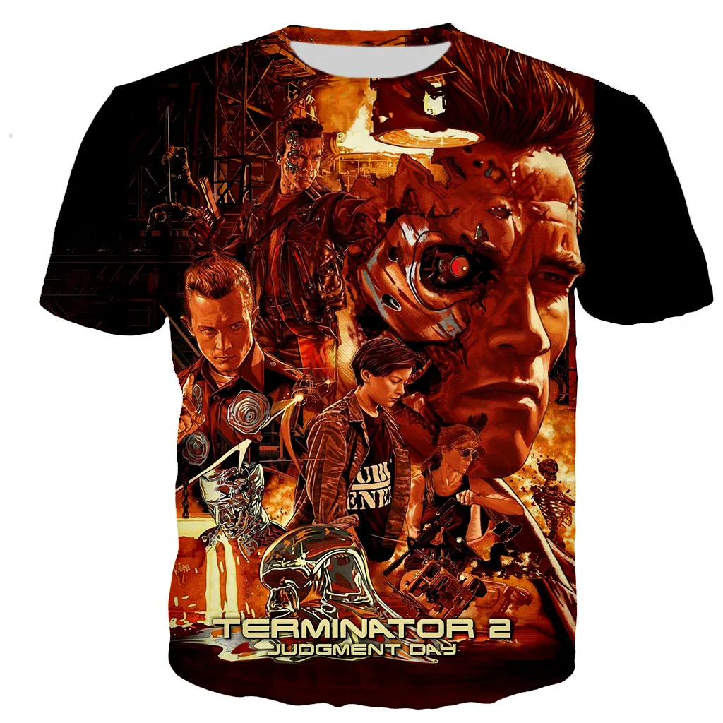 Camisetas-de-Terminator-para-hombres-y-mujeres-ropa-de-calle-con ...