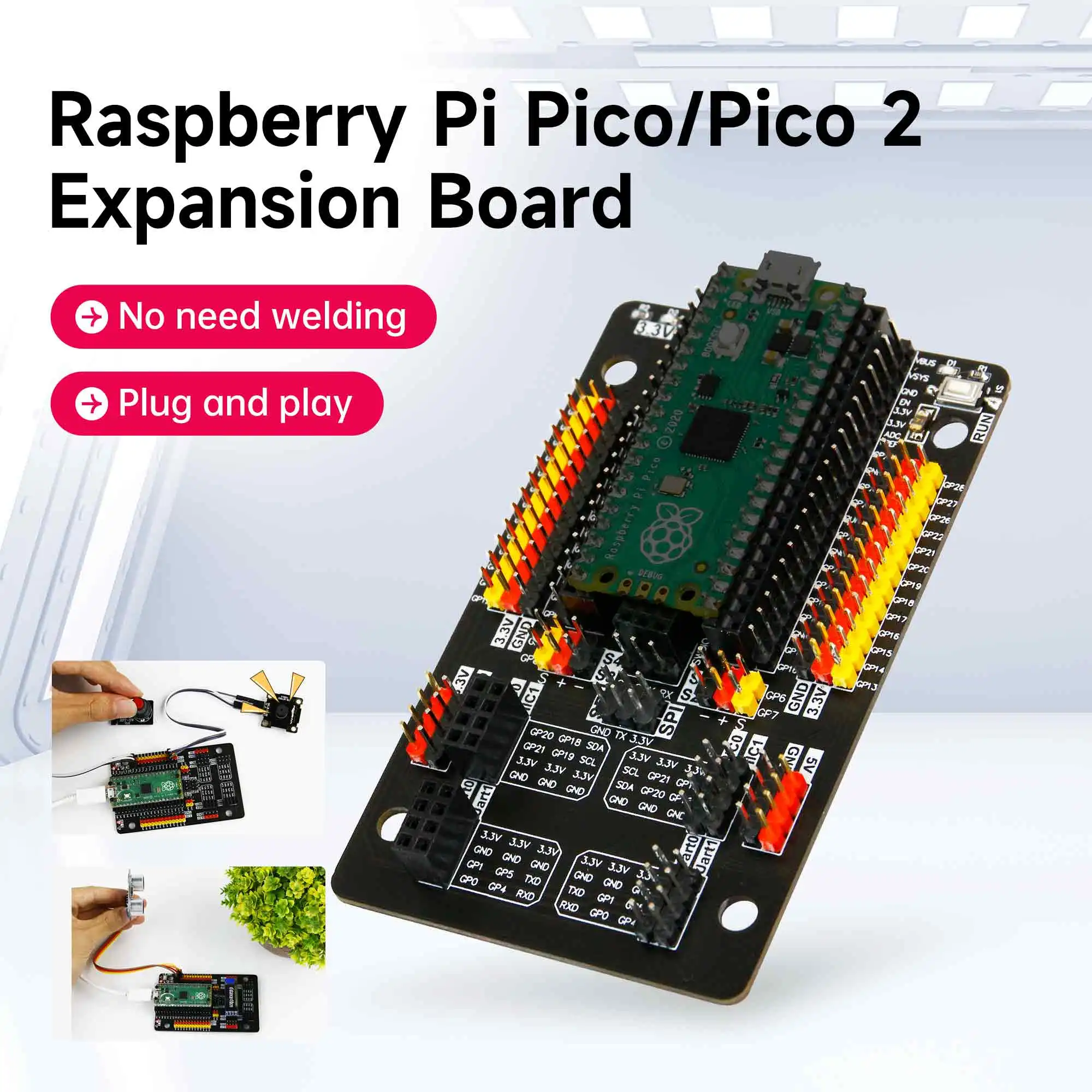 Raspberry-Pi-Pico-Sensor-IO-Shield-Expansion-Board-For-Development ...