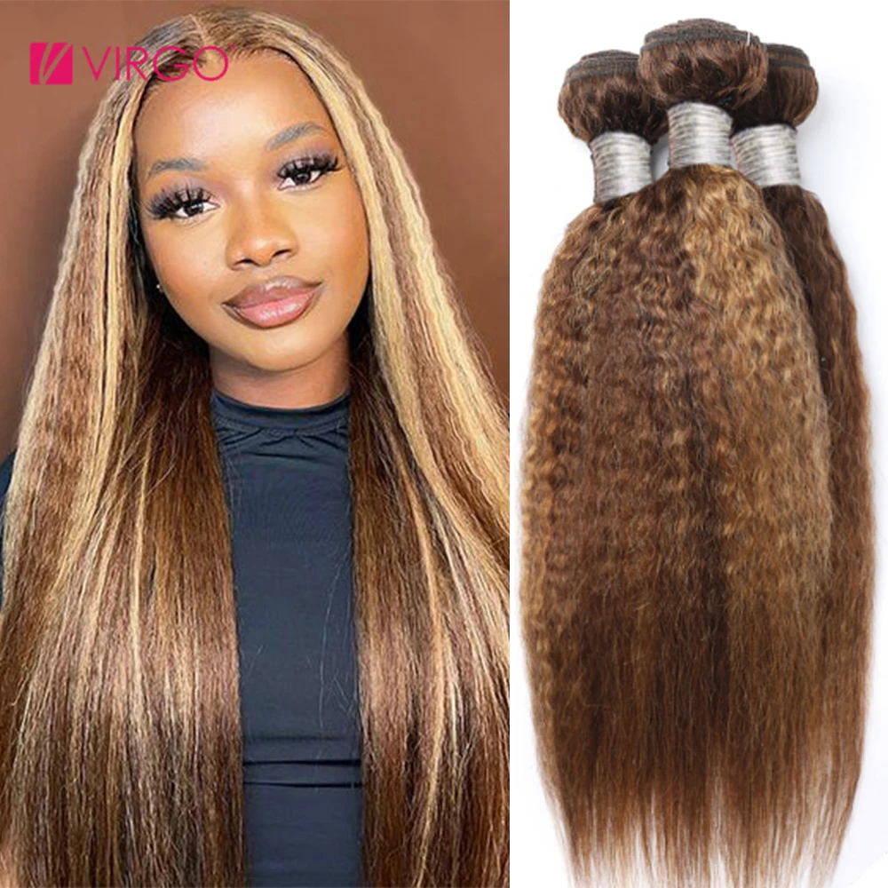 Mechones-rizados-rectos-resaltados-para-mujeres-cabello-humano-brasile ...