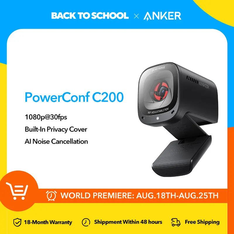 Anker-PowerConf-C200-2K-Webcam-for-Laptop-Computer-mini-usb-web-camera ...