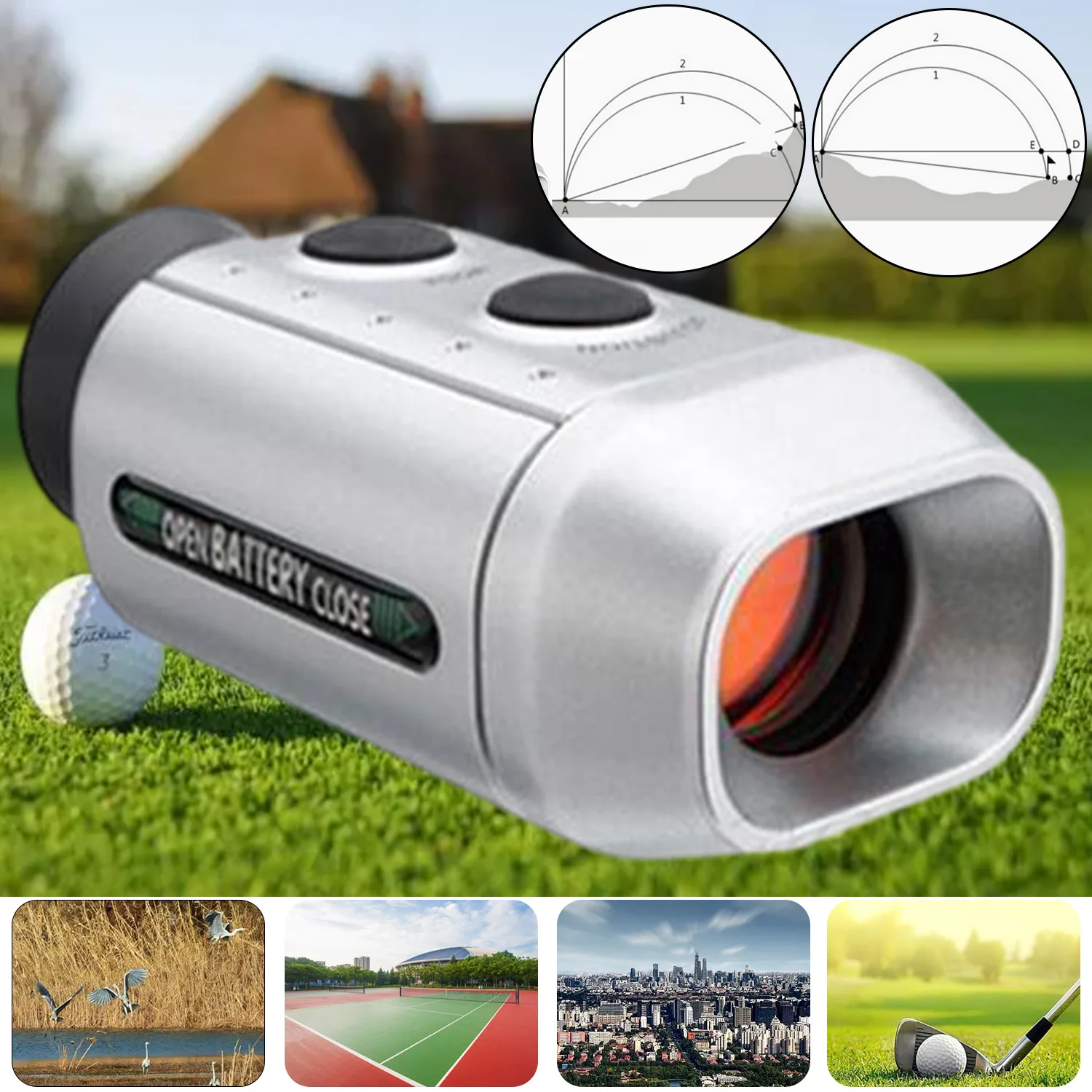 Digital-Ranging-Monocular-Golf-Course-Optics-Distance-Measuring ...