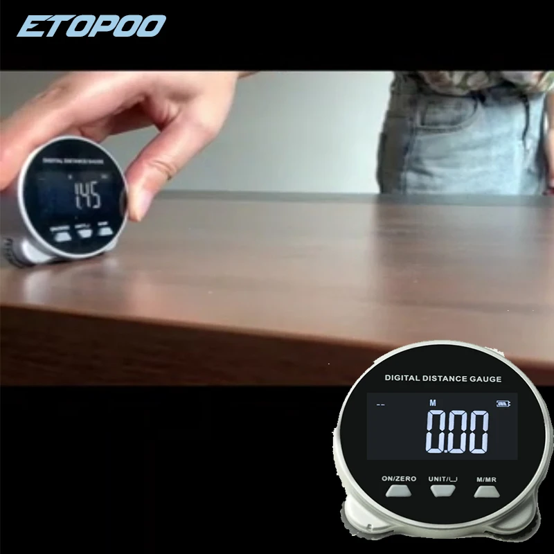 Electronic-Ruler-Range-Finder-199-99M-LCD-Display-High-Accuracy ...