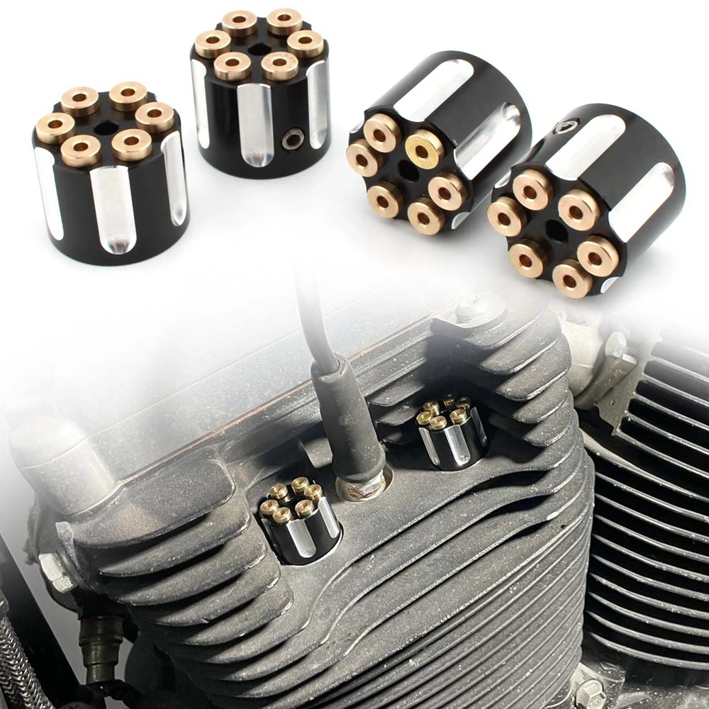 Motorcycle-Engine-Topper-Cover-Screw-Cap-Spark-Plug-Head-Bolt-Caps-For ...