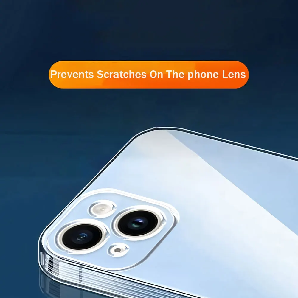 Phone Case for iPhone 11 12 13 14 15 16 Max Pro Plus Transparent Soft ...