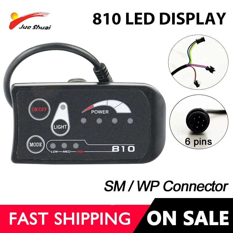 Electric-Bicycle-LED-Display-Universal-36V-Speed-Control-810-Instrument ...