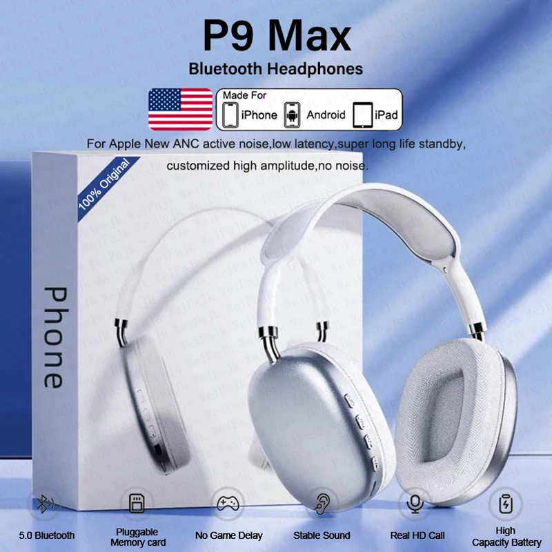 Apple-Original-AirPods-Max-P9-Pro-Fones-de-ouvido-sem-fio-Bluetooth ...