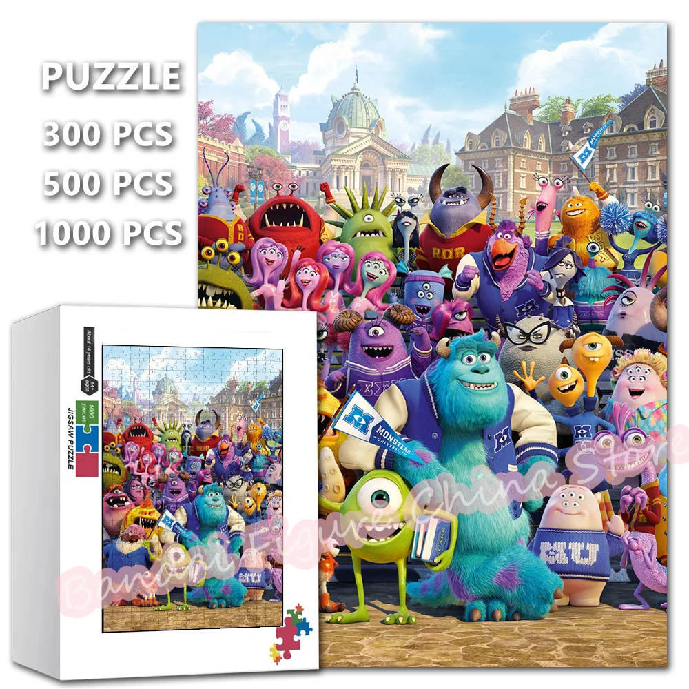 Monsters University Jigsaw Puzzle 300/500/1000 Pieces Disney Cartoon ...