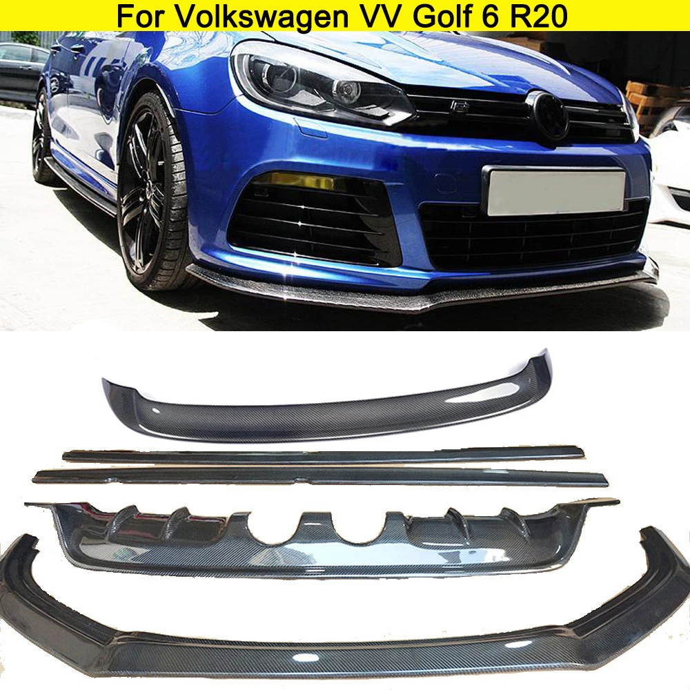Golf 6 R20 Carbon Fiber Full Body Kits for VW Golf VI MK6 R20 2012 2014 ...
