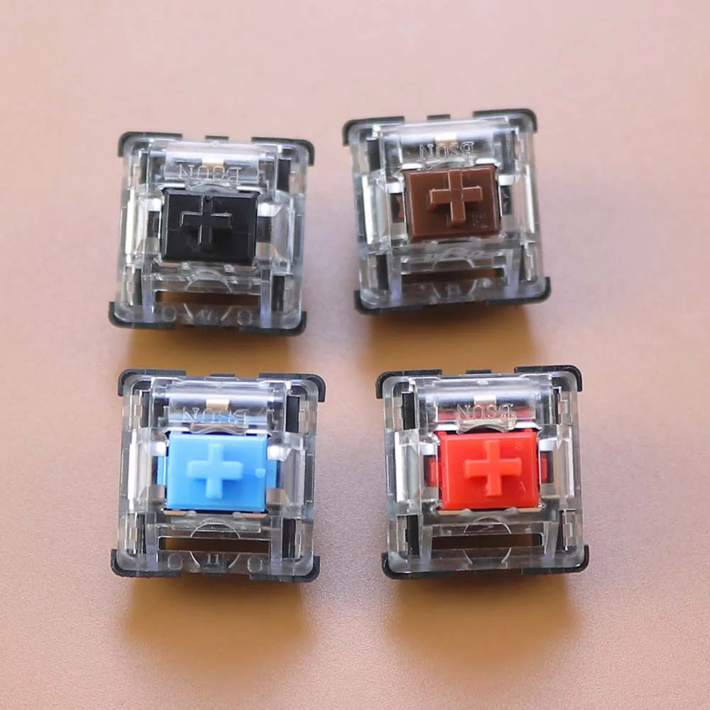 5PCS-keyboard-keys-switch-3Pin-Clicky-Linear-Tactile-silent-red-blue ...
