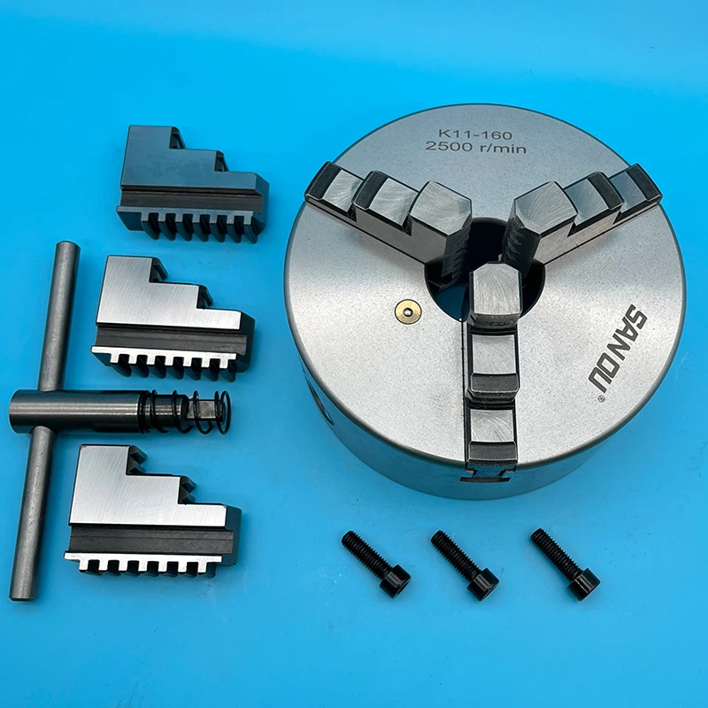 160mm-Lathe-Chuck-SANOU-Brand-CNC-Metal-Lathe-Chuck-K11-160-Lathe-Self ...