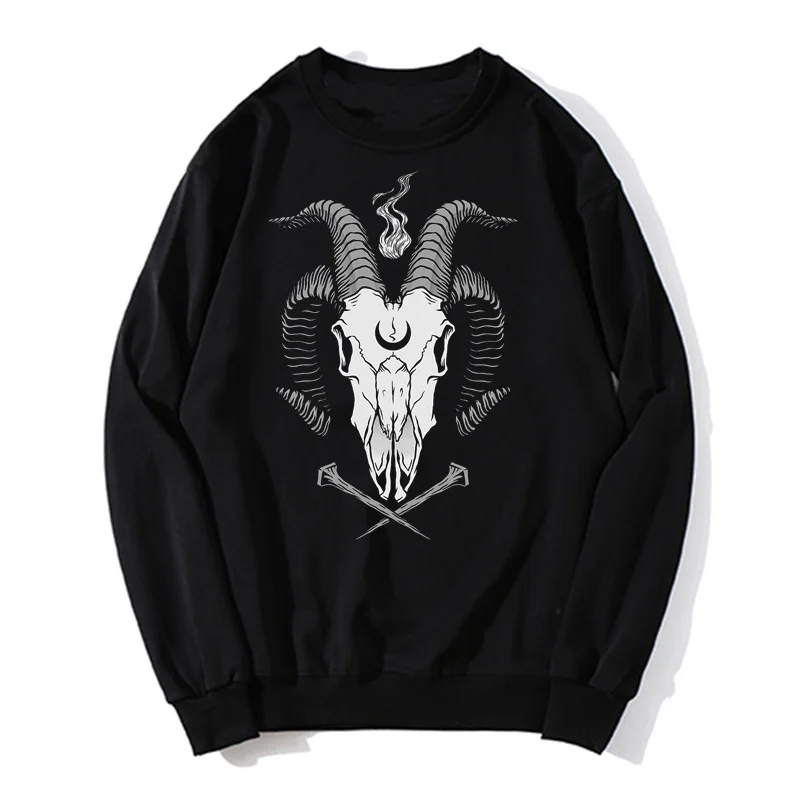 Hoodies Sweatshirts Satan | Printing Baphomet Hoodie | Baphomet Satan ...
