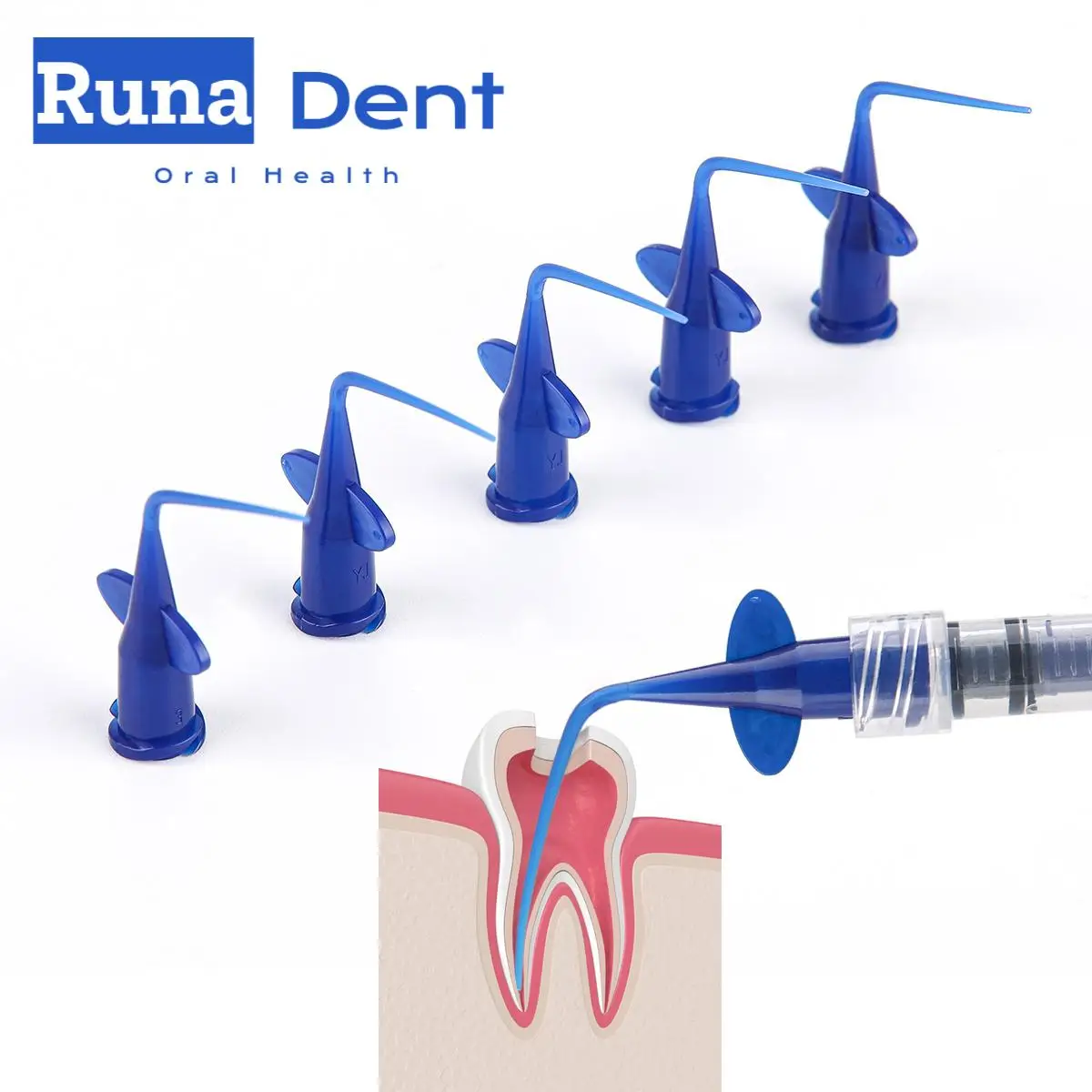 50Pcs Dental Syringe Disposable Delivery Tip Endodontic Needle Root ...