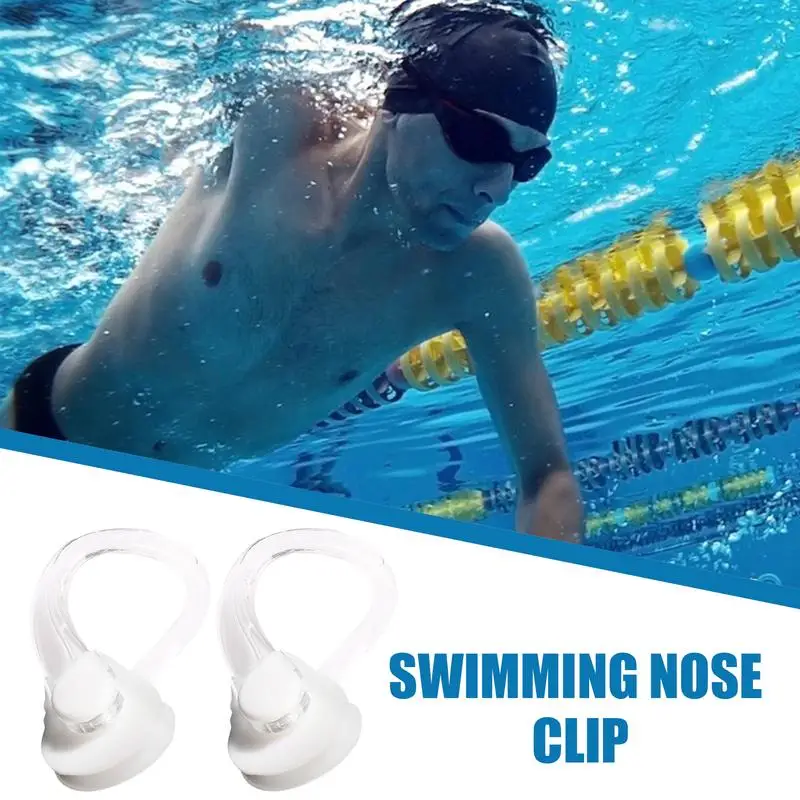 Swimming Nose Clip Silicone Swim Nose Training Protector Portable ...