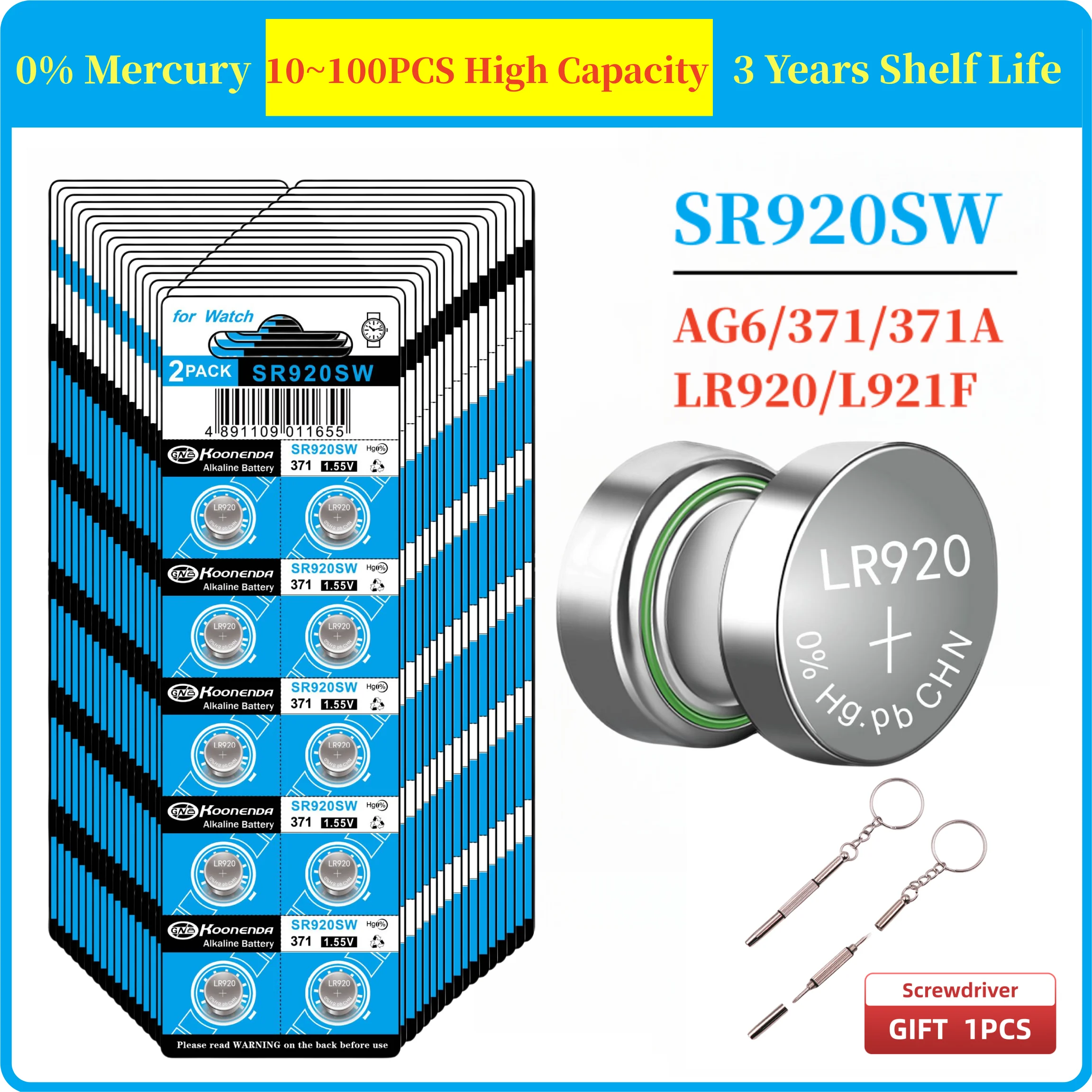10PCS-100PCS-1-55V-AG6-371-SR920SW-LR920-SR927-171-370-L921-LR69-SR920 ...