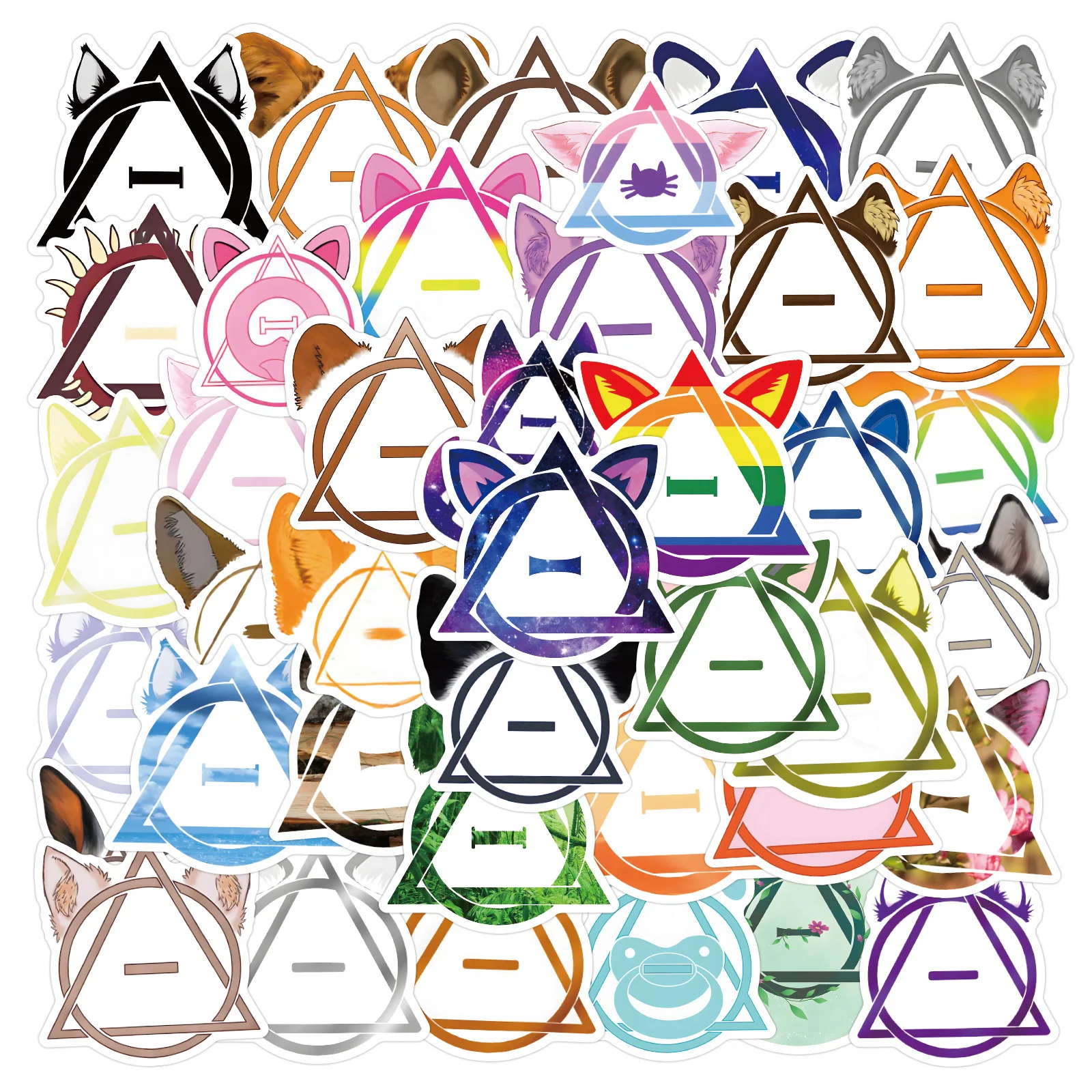 10-30-50PCS-Therian-Symbol-Cartoon-Sticker-DIY-Phone-Laptop-Luggage ...