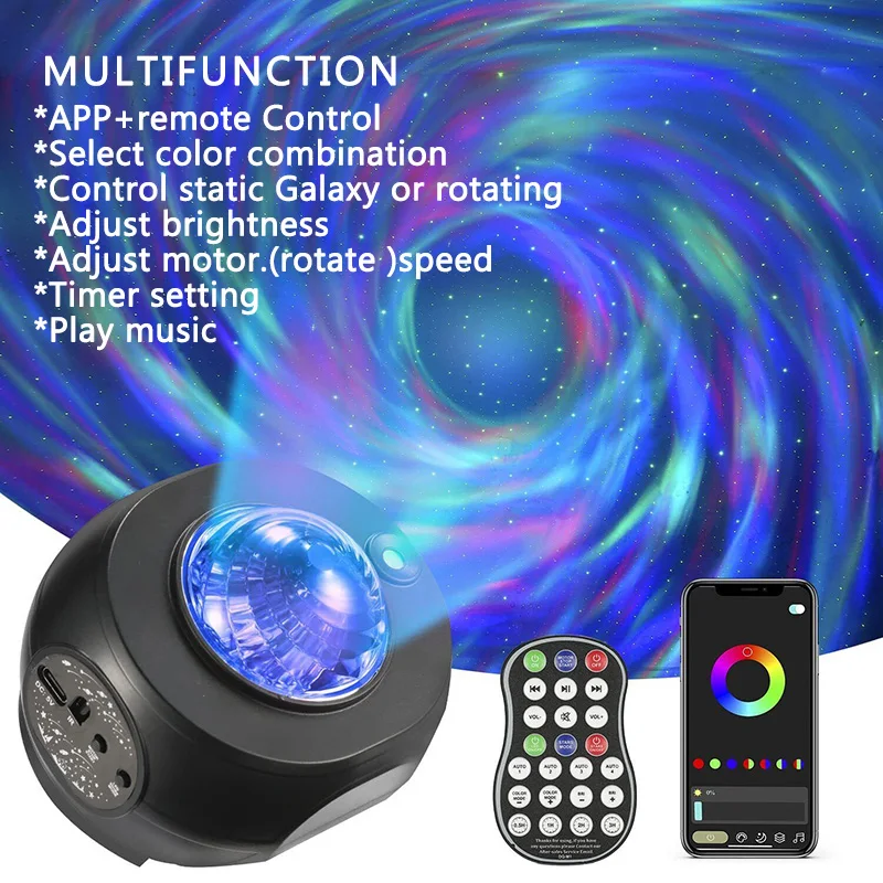 Galaxy-Starry-Night-Light-Projector-USB-LED-Night-Lamp-Bluetooth ...
