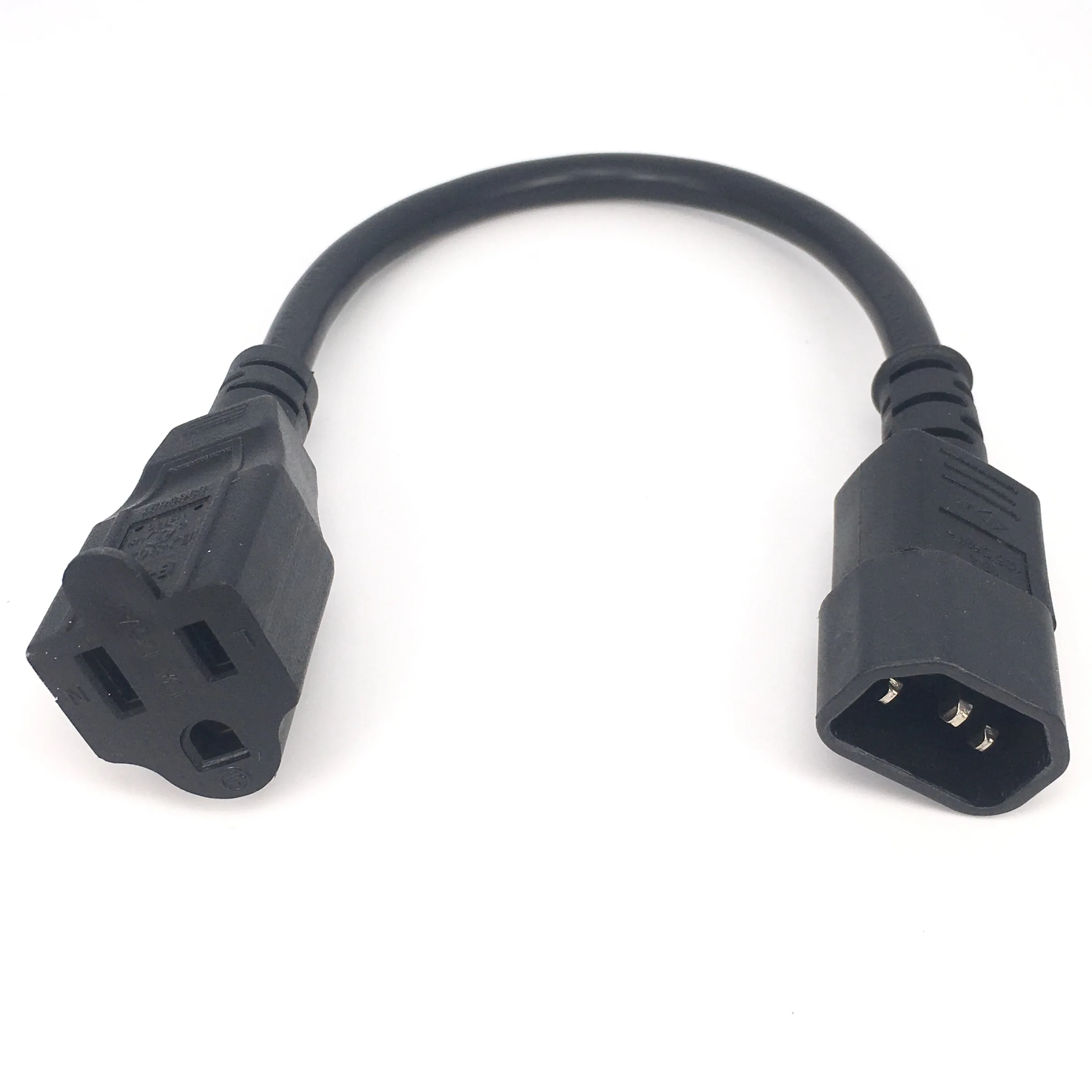 IEC-320-C14-enchufe-macho-a-NEMA-5-15R-Cable-adaptador-de-corriente ...