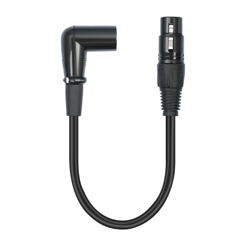 Microphone-Extension-Cable-3Pin-Male-90-Elbow-To-3Pin-Female-Straight ...