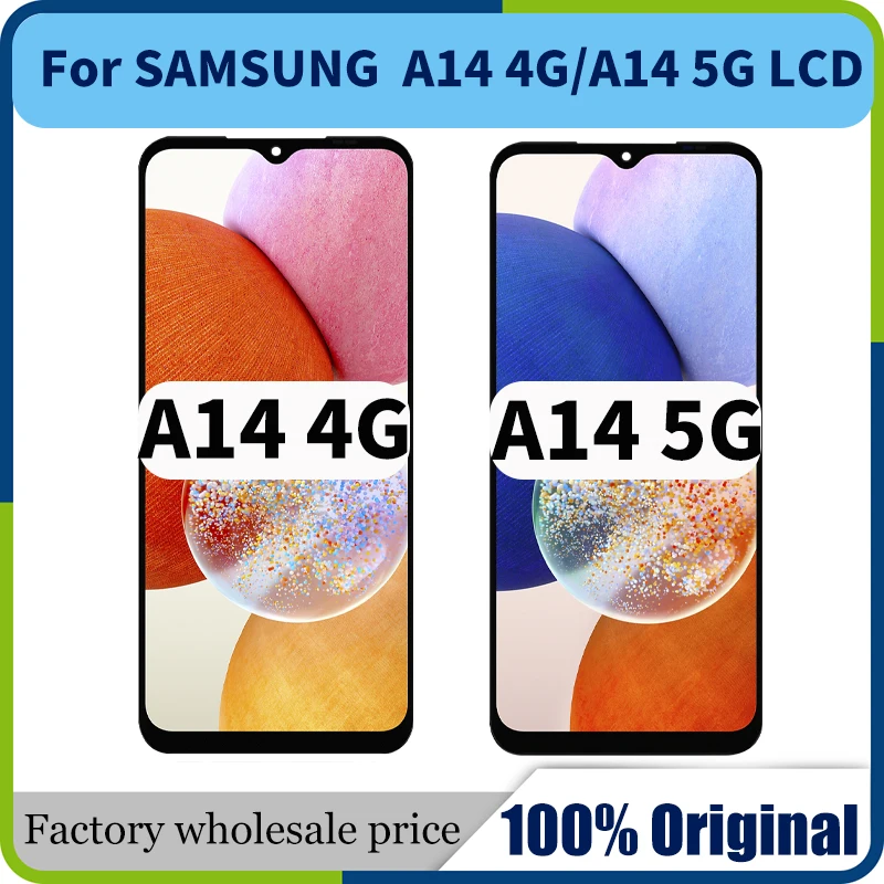 10pcs/lot Wholesale LCD Original For SAMSUNG A14 5G,A14 4G LCD Screen ...