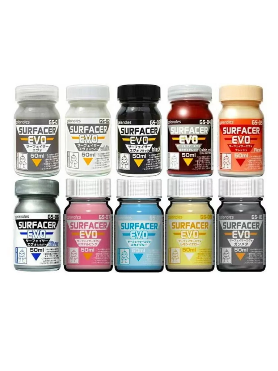 GAIA Primer Model Coloring Metal Paint Black White Grey Water Patch ...