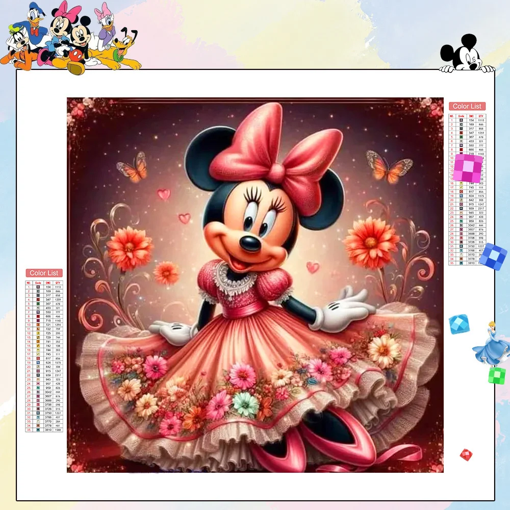 Disney-Diamond-Painting-Minnie-Mouse-Full-Diamond-Mosaic-Cartoon ...