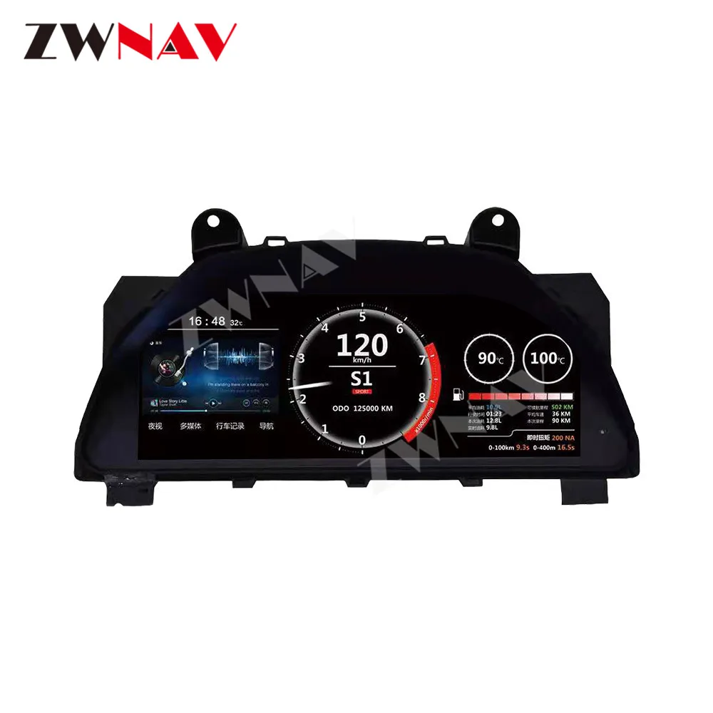 Android 9 Auto Dashboard Speed Screen Multimedia Player Digital For ...