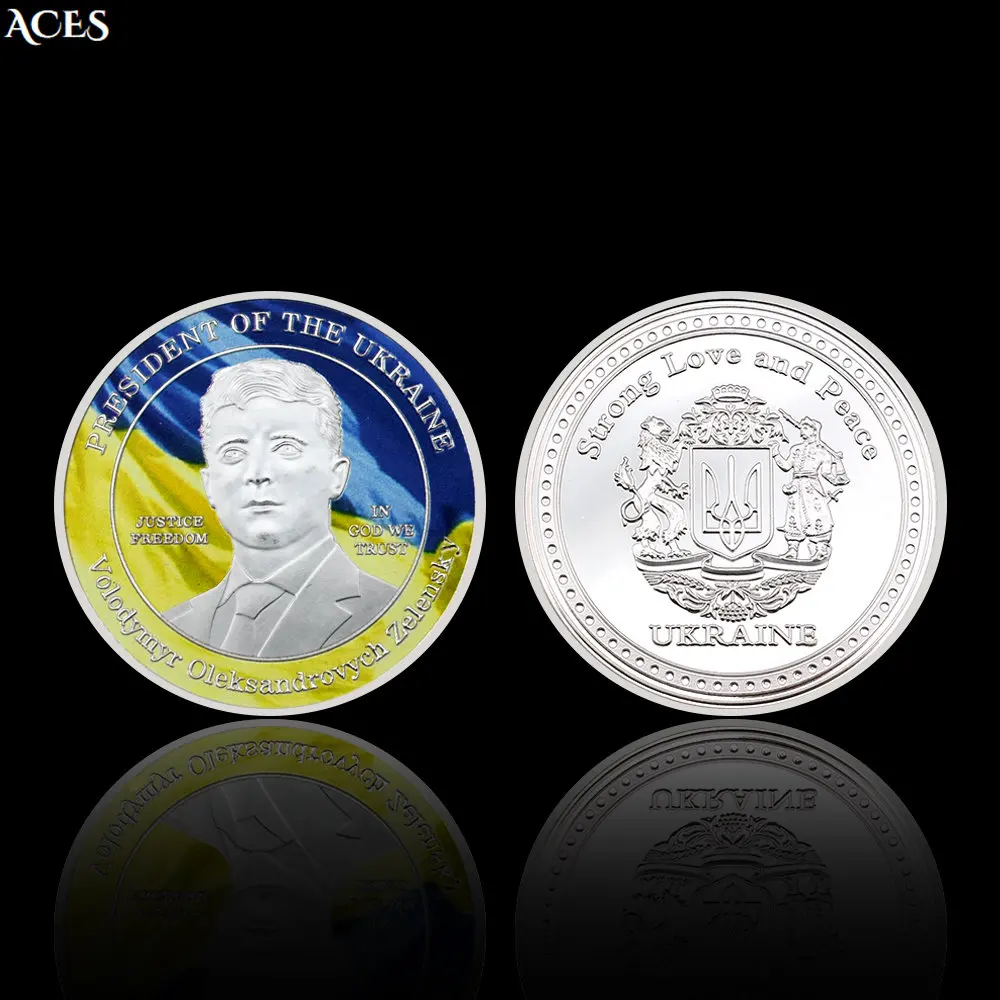Zelensky Gold Coin Ukrainian President Coins Collectibles Challenge ...