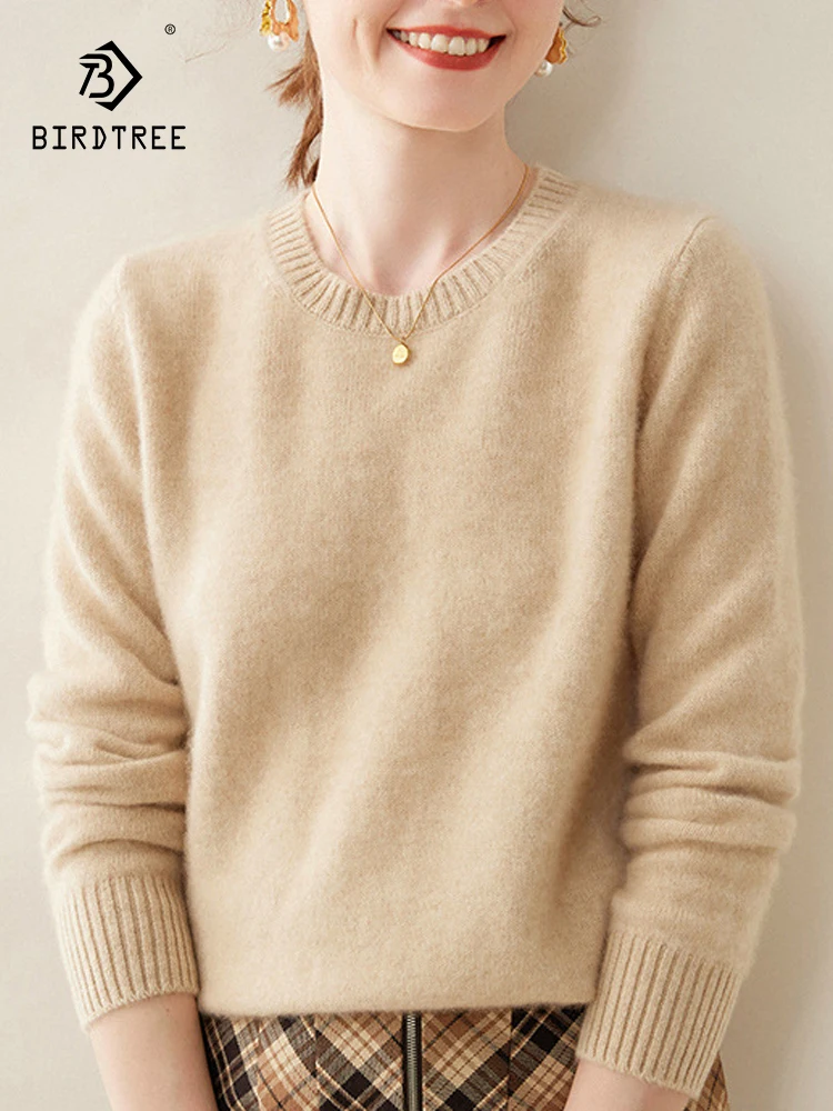 Birdtree-30-Cashmere-70-Wool-Basic-Sweater-Women-s-Warm-Autumn-Winter ...