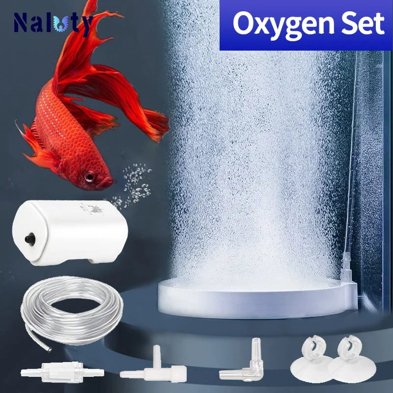 Fish-Tank-Silent-Air-Stone-Set-Aquarium-Increasing-Oxygen-Bubble-Stone ...